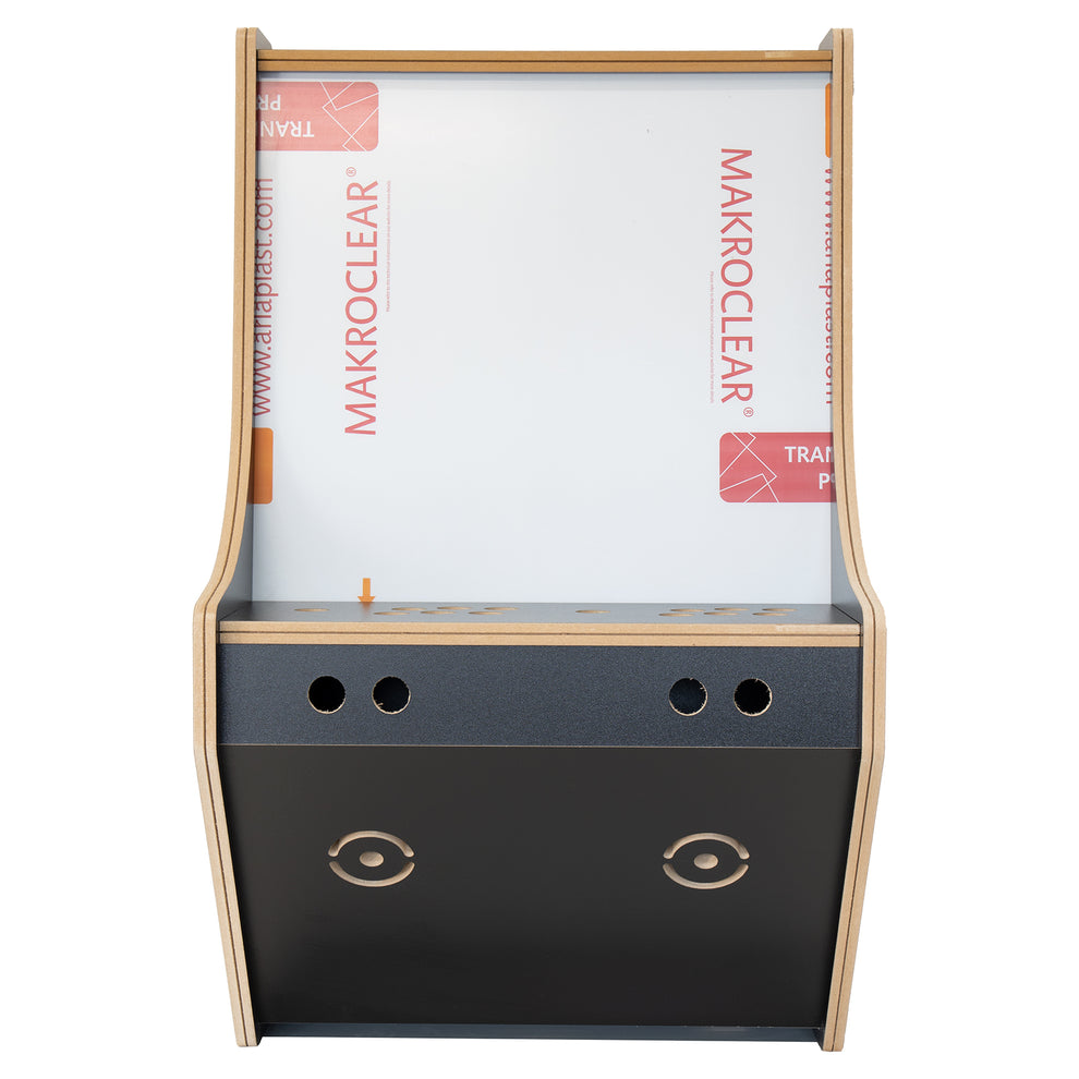 2 Player 19" Wall Mounted Arcade Cabinet Flat Pack Kit - Black ...